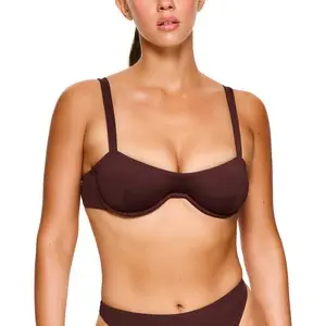 GOTTEX Vacay Mode Underwire Bikini Top Swimsuit - Brown