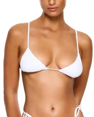 GOTTEX Vacay Mode Triangle Bikini Top Swimsuit - White