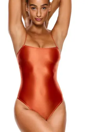GOTTEX Satin Royale Open Back One Piece Swimsuit