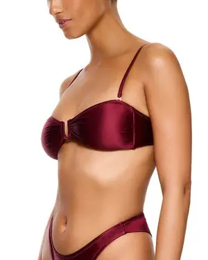 GOTTEX Satin Royale Bandeau Bikini Top Swimsuit