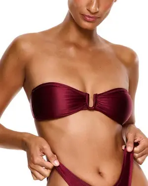 GOTTEX Satin Royale Bandeau Bikini Top Swimsuit