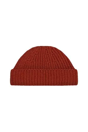 PAUL JAMES Craster Merino Fisherman Beanie - Spice