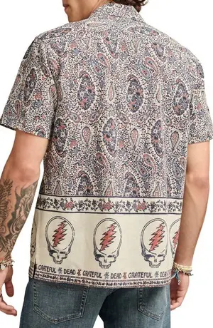 Lucky Brand Grateful Dead Floral Camp Shirt