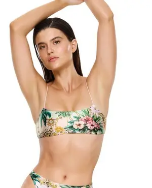 GOTTEX Jungle Treasure Scoop Neck Bikini Top Swimsuit