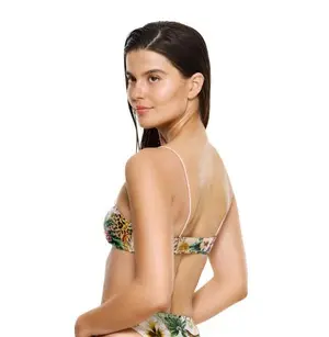 GOTTEX Jungle Treasure Scoop Neck Bikini Top Swimsuit
