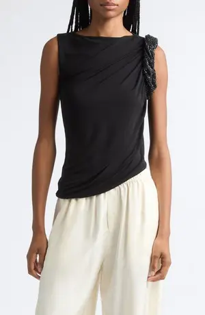 Alexander Wang Hotfix Sleeveless Top - Black