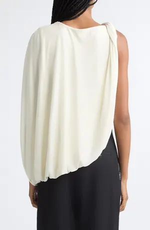 Alexander Wang Asymmetric Draped Twisted Top