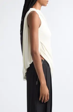 Alexander Wang Asymmetric Draped Twisted Top