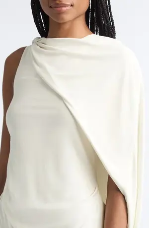 Alexander Wang Asymmetric Draped Twisted Top