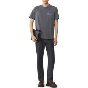 LANVIN Ribbon Cotton T-shirt - Charcoal