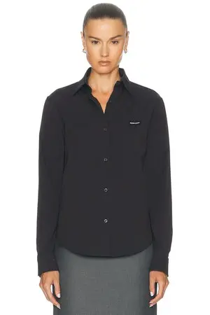 Miu Miu Popeline Stretch Washed Shirt