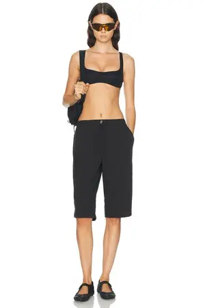 NIKESKIMS Studio Stretch Micro Bra - Obsidian
