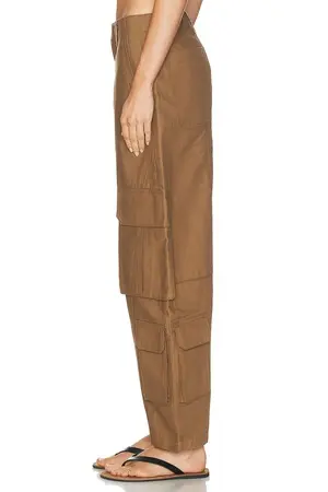 AGOLDE Ambika Utility Pant In Brown - Toffee