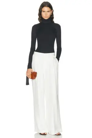AGOLDE Caryle Turtleneck Top - Black