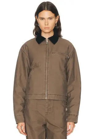 Eterne Cody Slub Cotton Sateen Jacket
