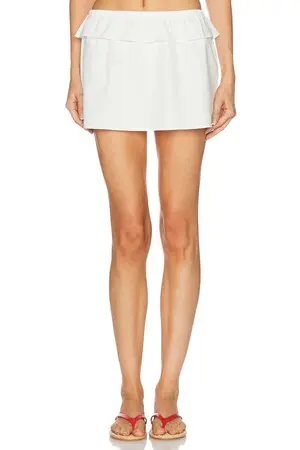 DEIJI STUDIOS Flounce Layer Mini Skirt - White