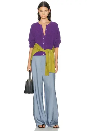 American Vintage Vitow Cardigan In Purple - Cosmos