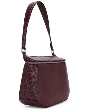 TOTEME Clip Palmellato Patent Shoulder Bag