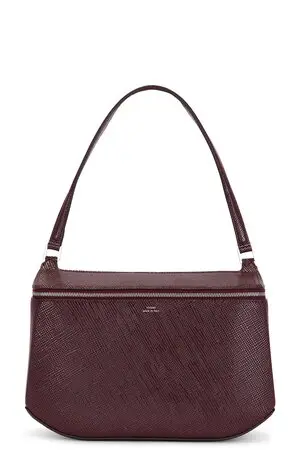 TOTEME Clip Palmellato Patent Shoulder Bag - Cherry