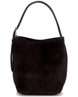 TOTEME Petite Belted Suede Tote Bag