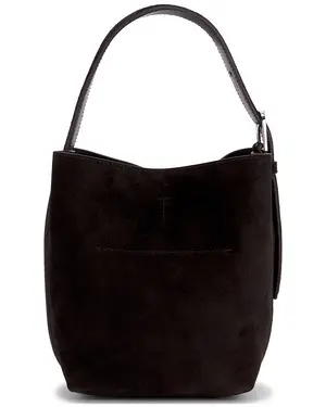 TOTEME Petite Belted Suede Tote Bag