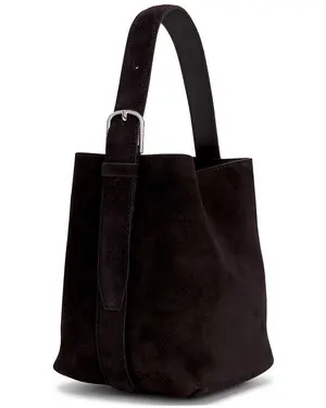 TOTEME Petite Belted Suede Tote Bag