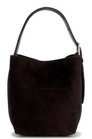 TOTEME Petite Belted Suede Tote Bag