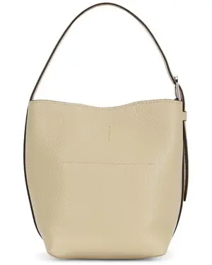 TOTEME Petite Belted Grained Leather Tote Bag