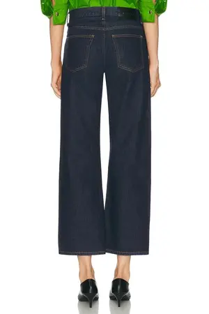 Khaite Kerrie Straight Leg In Denim-dark