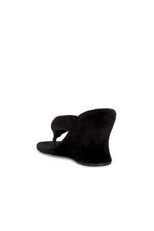 Balenciaga Gaeta Wedge Thong Sandal - Black