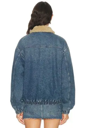 Miu Miu Denim Jacket In Blue