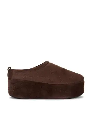 Balenciaga Alaska Platform Slide In Brown