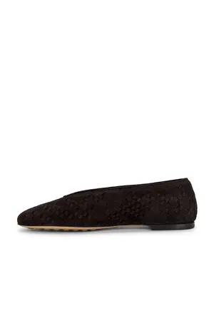 Bottega Veneta Rosa Ballerina Flat - Espresso