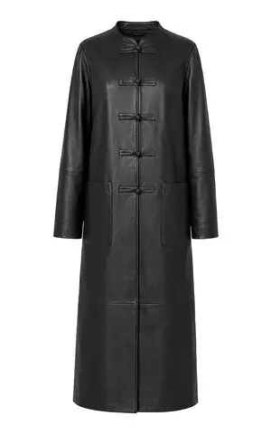 ZUT The Canton Leather Coat - Black