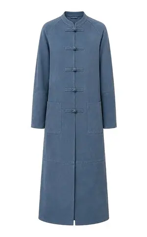 ZUT The Canton Leather Coat - Blue