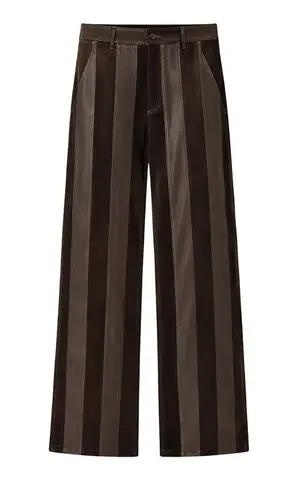 ZUT The Belmont Suede Pants - Stripe