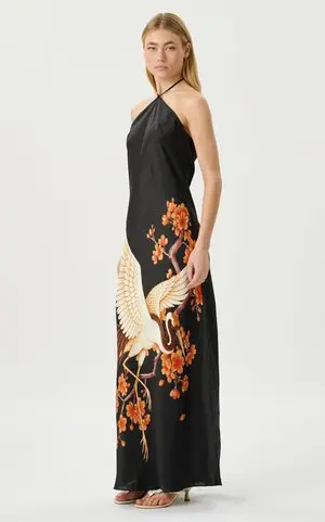 ROAME Tallulah Silk-blend Maxi Dress