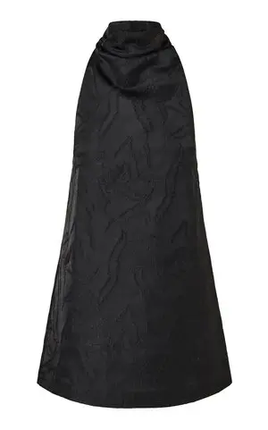 ROAME Kalli Jacquard Mini Dress - Black
