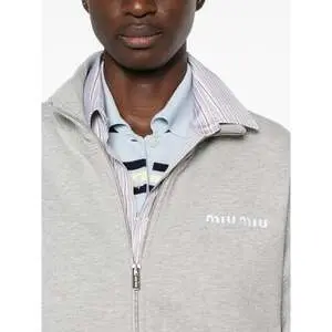 Miu Miu Grey Tops Sweatshirts - Gray