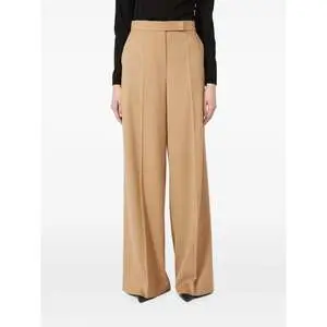 Max Mara Neutrals Trousers Tailored Trousers - Cream