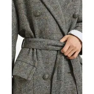 Brunello Cucinelli Grey Coats Double Breasted & Peacoats
