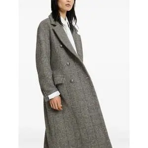 Brunello Cucinelli Grey Coats Double Breasted & Peacoats