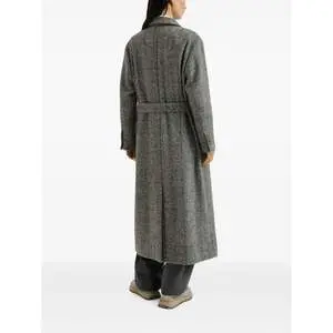 Brunello Cucinelli Grey Coats Double Breasted & Peacoats