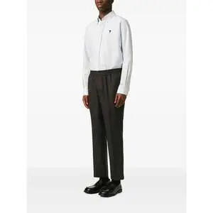 AMI Paris Grey Trousers Tailored Trousers
