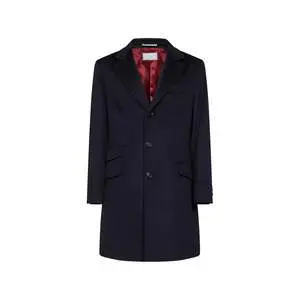 Brunello Cucinelli Coats Single Breasted Coats - Blue