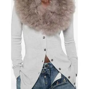 Blumarine Grey Knitwear Cardigans