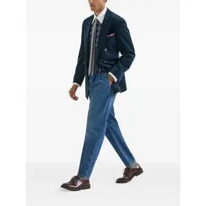 Brunello Cucinelli Denim Loose-fit Jeans - Blue