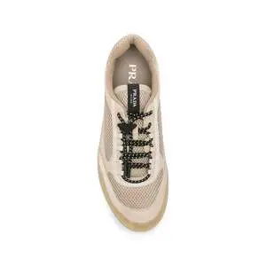 Prada Neutrals Trainers - Cream