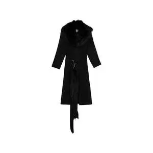 Blumarine Coats Single Breasted Coats - Black