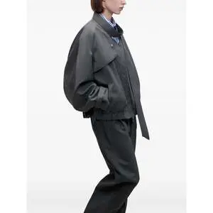 Victoria Beckham Grey Jackets Bomber Jackets